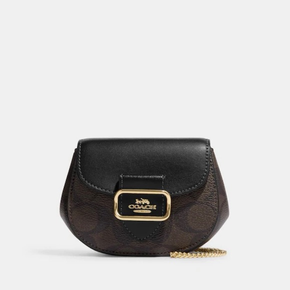 Coach | Bags | Nwt Coach Morgan Card Case On A Chain In Signature ...